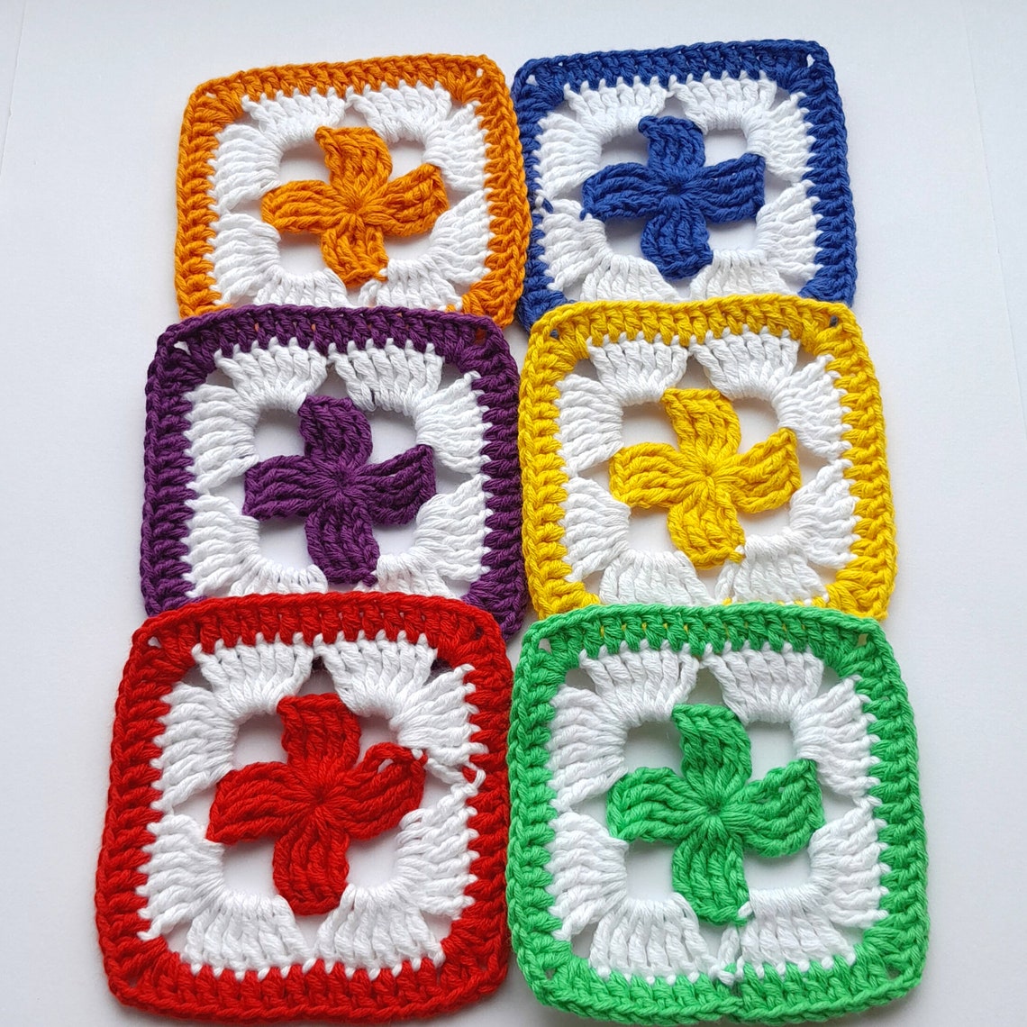 Cross Granny Square Pattern, Prayer Granny Square Pattern, Crochet ...