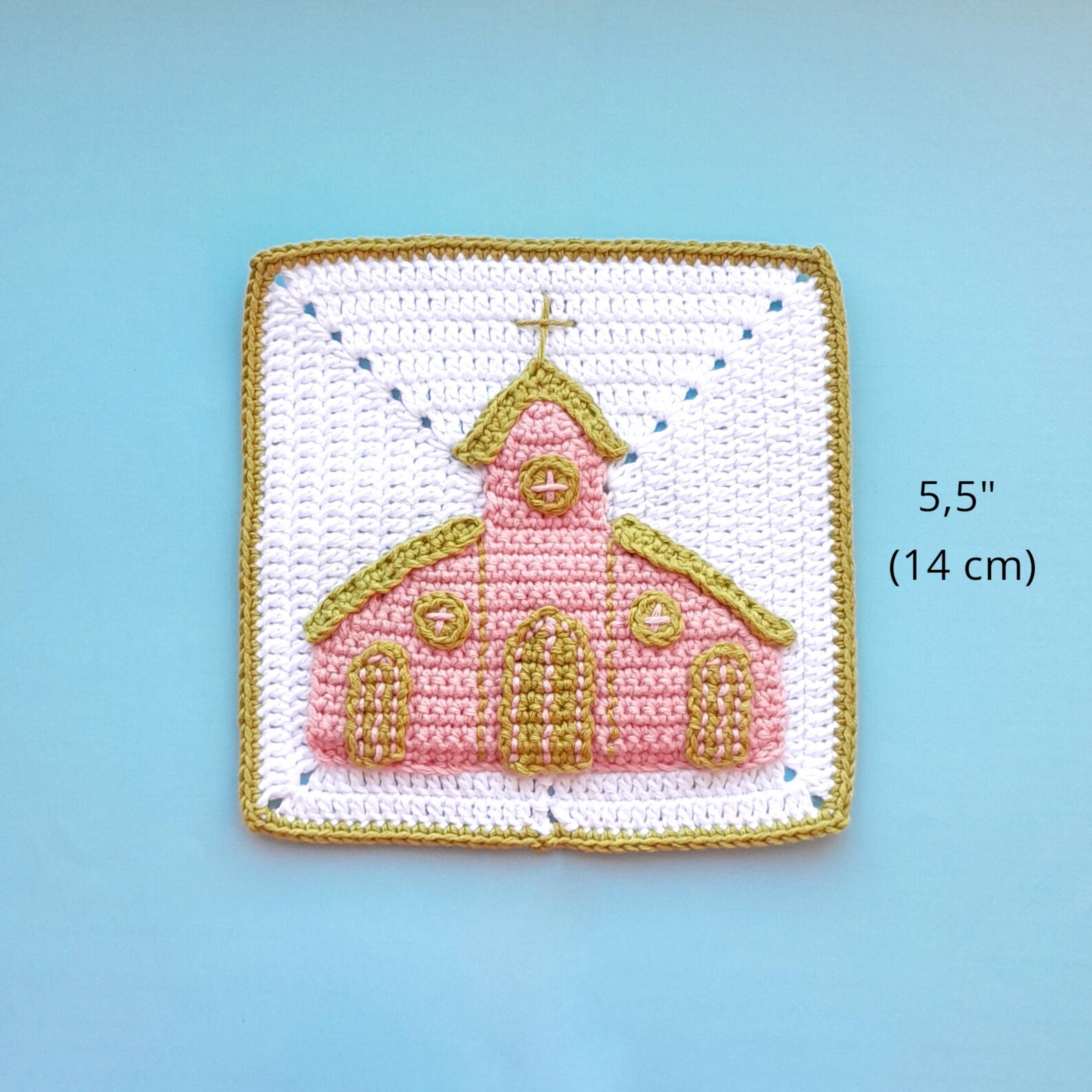 Church Granny Square Crochet Pattern (PDF Download) - Etsy