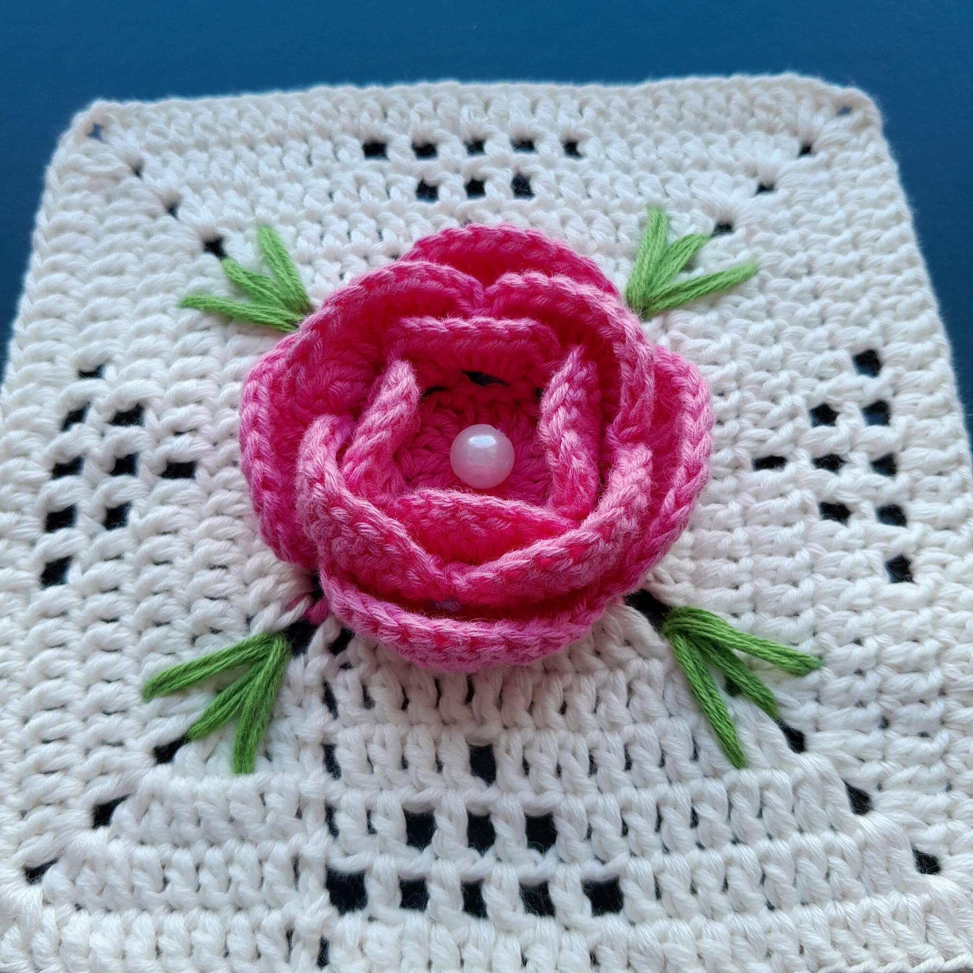 Granny Squares Flower SET Pattern, Crochet Granny Square Flower Pattern ...
