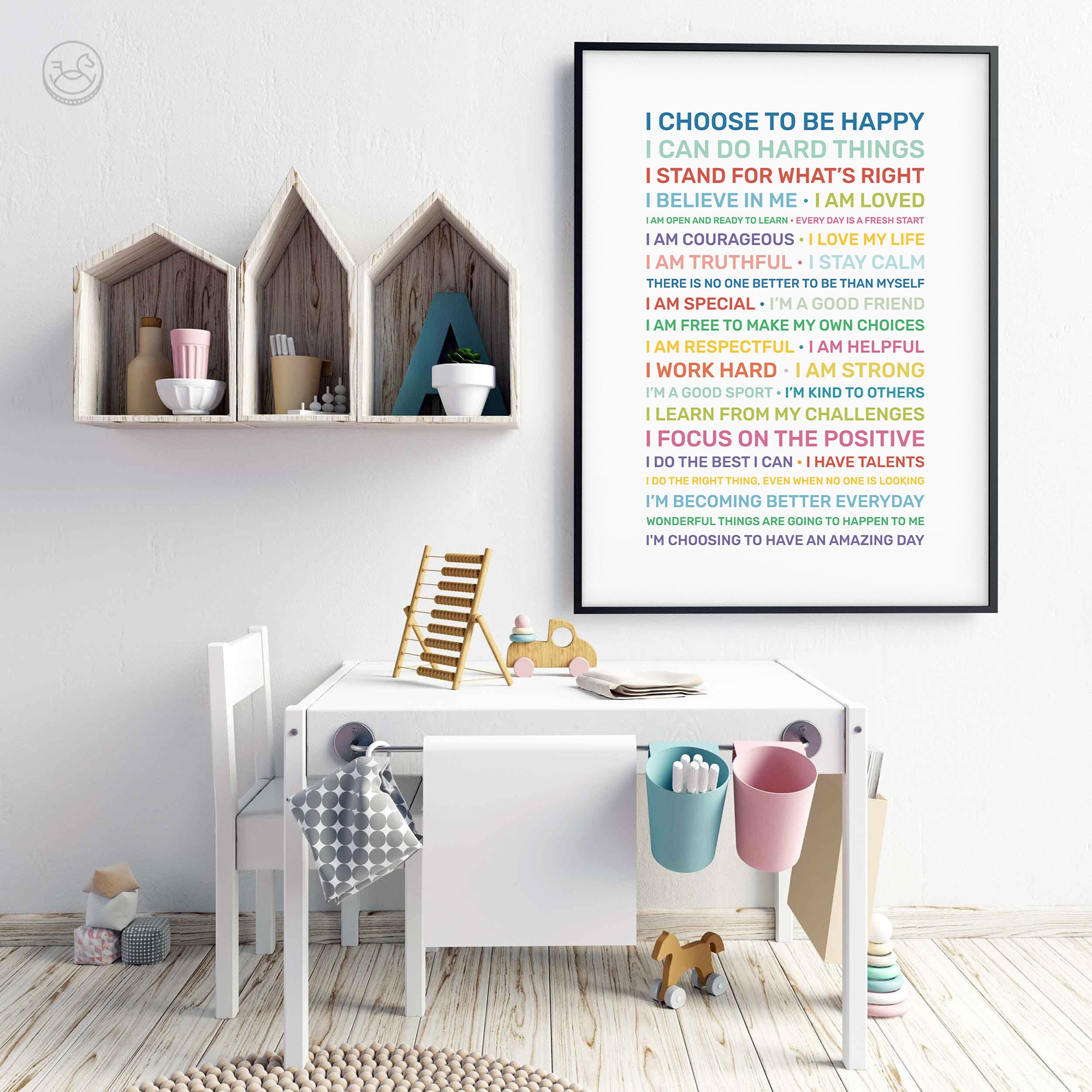 Kids Positive Affirmations for Print Motivational Wall Art - Etsy