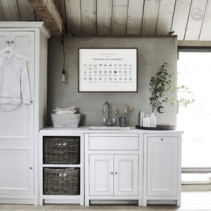 Spanish Laundry Room Symbols Print, Símbolos De Lavandería, Laundry ...