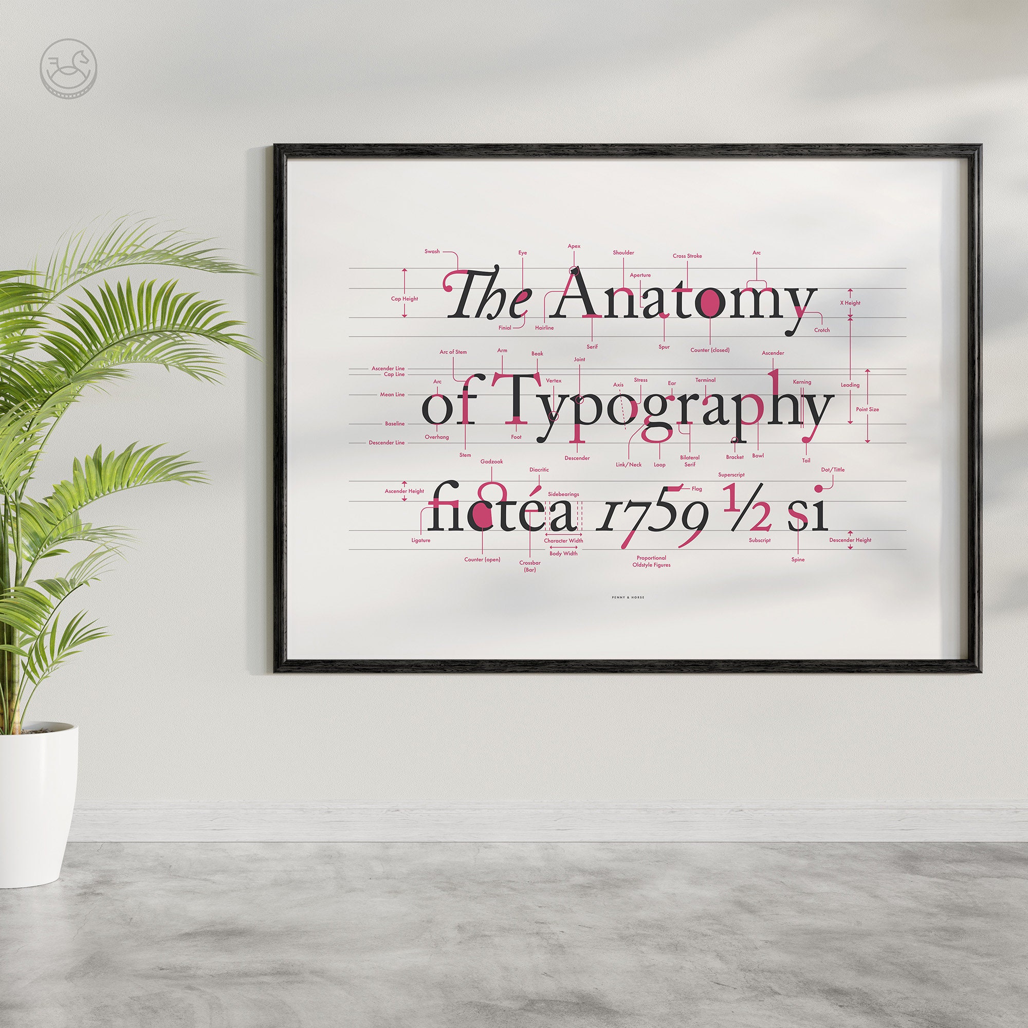 The Anatomy of Typography Poster, Type Poster, Lettering Style, Font ...