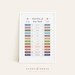 Months of the Year Languages Print, French, Spanish, Learning Aid, Kids ...