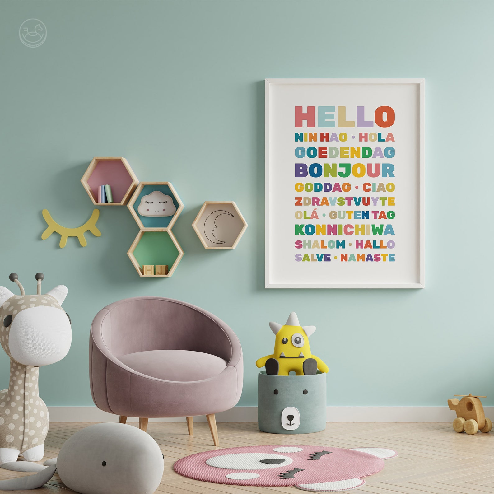 Hello Languages Print Aloha Ciao Bonjour Ni Hao Poster - Etsy UK