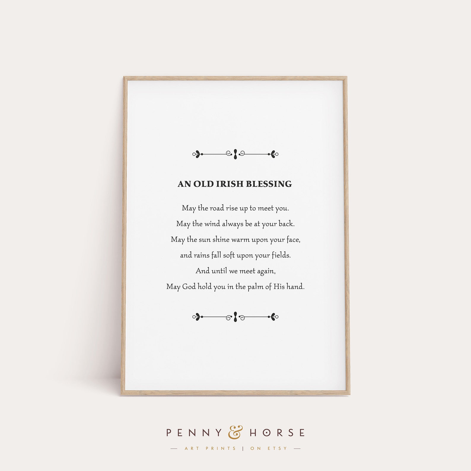 Old Irish Blessing Printable, Irish Prayer Wall Art, Irish Saying ...