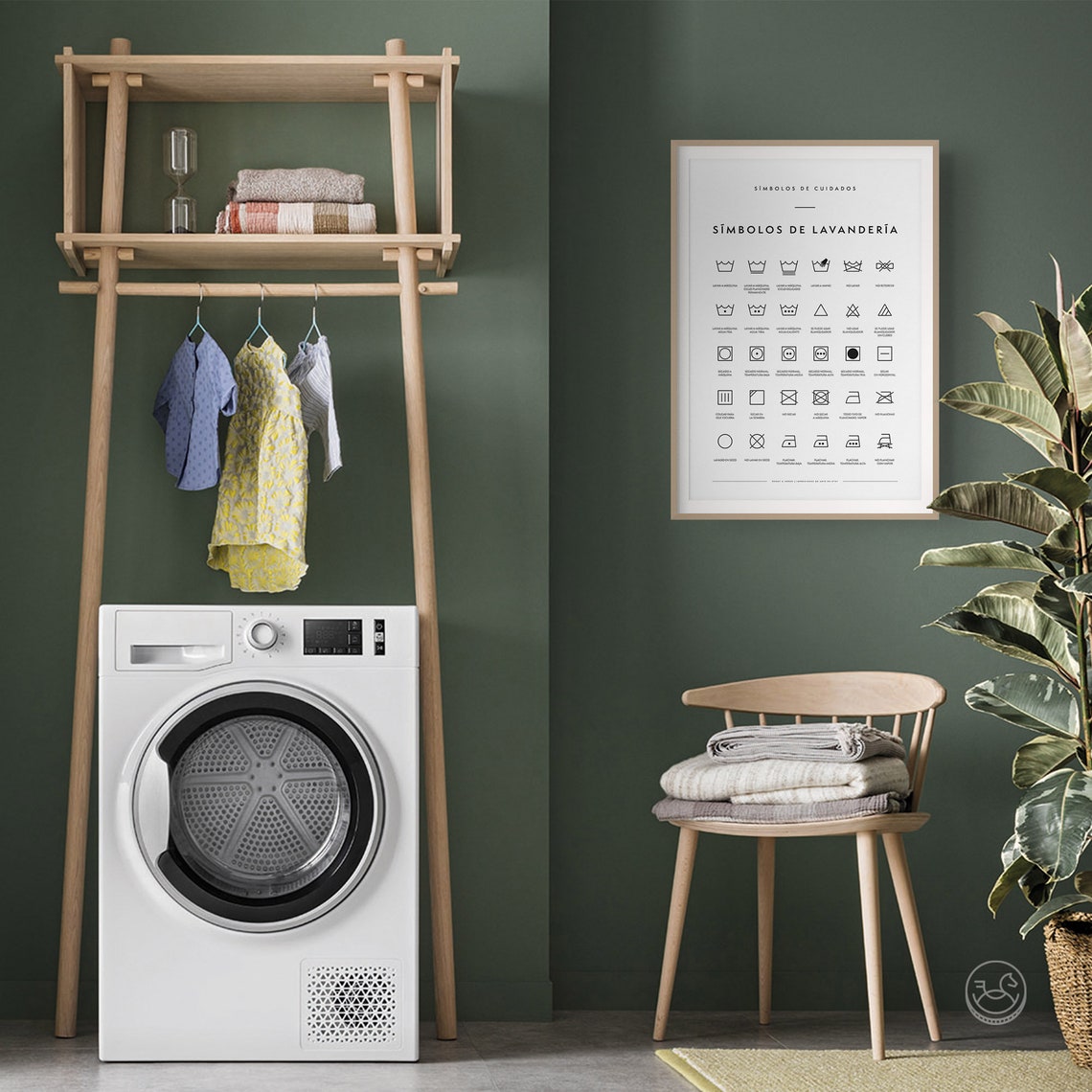 Spanish Laundry Room 2 Print Set Símbolos De Lavandería Como - Etsy UK