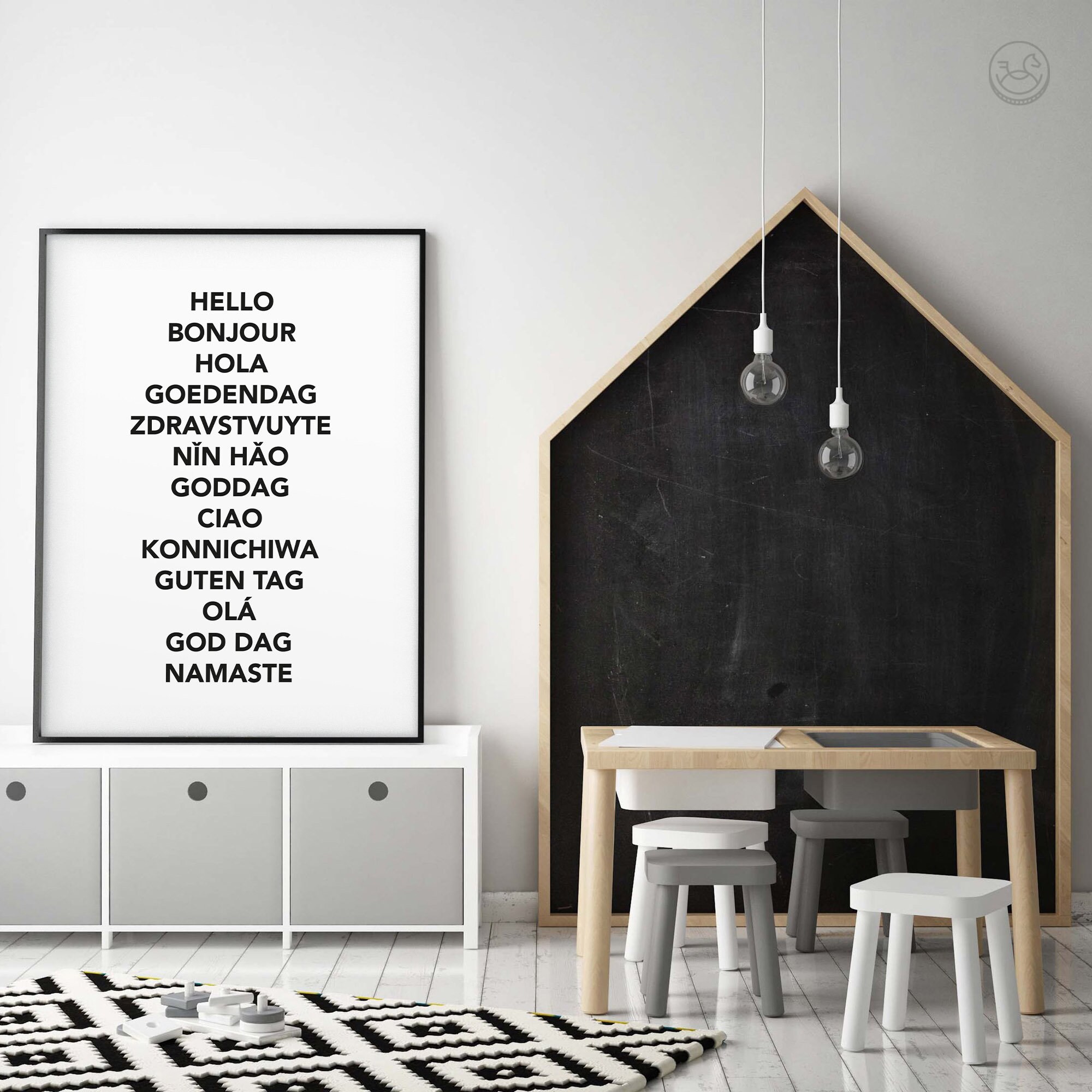 Hello in Different Languages Print Aloha Ciao Bonjour Art - Etsy UK