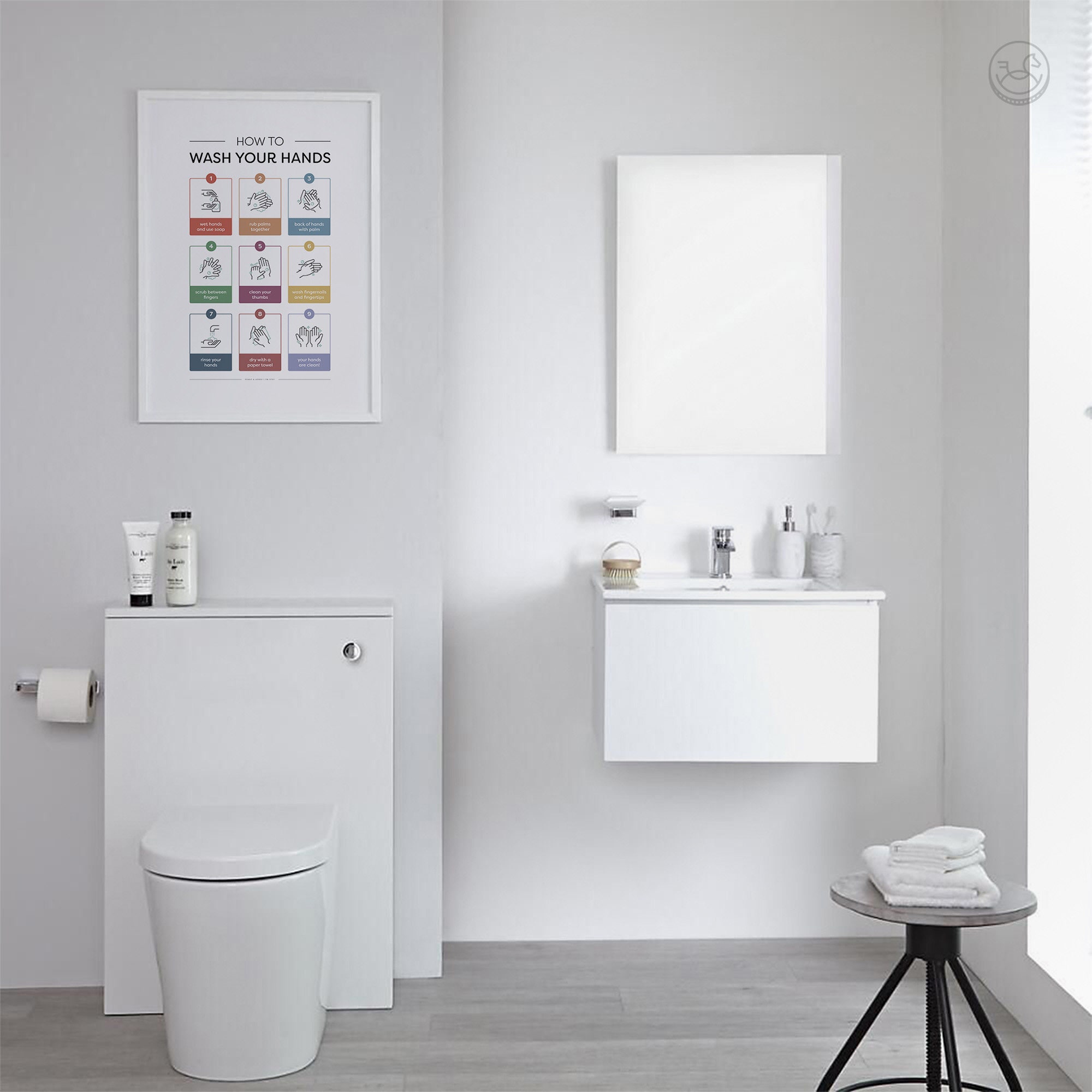 Wash Your Hands Kids Printable Sign Bathroom Sign Restroom - Etsy Canada