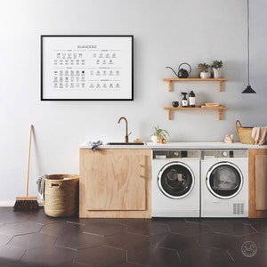French Laundry Room Symbols Guide, Guide D’entretien Des Buanderies ...