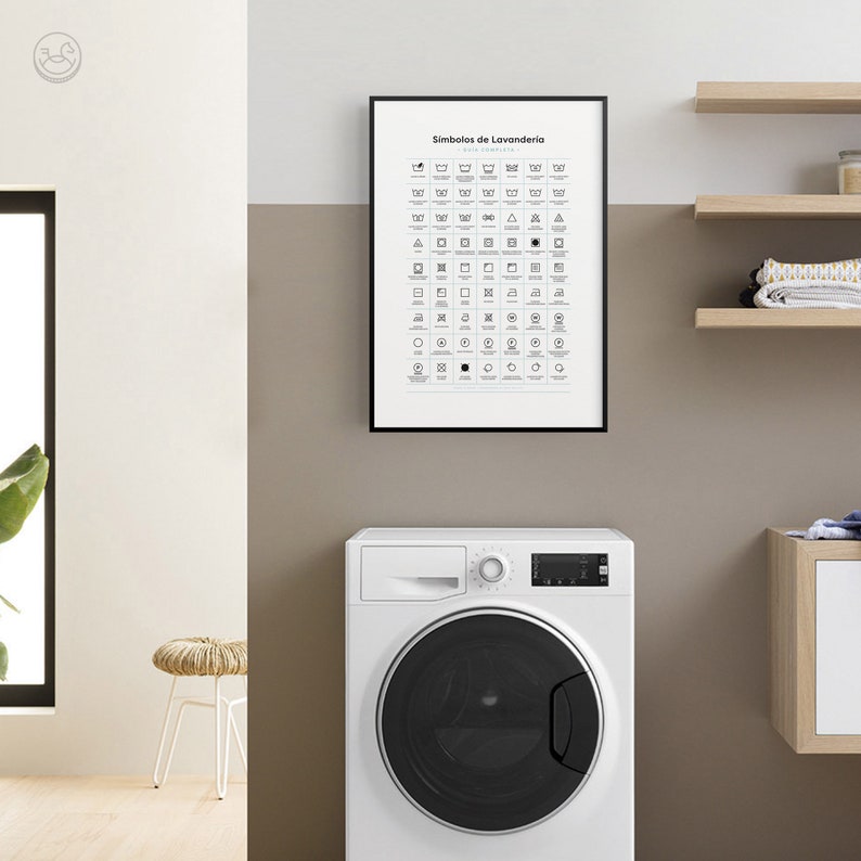 Spanish Laundry Room Complete Symbols Guide Símbolos De - Etsy UK