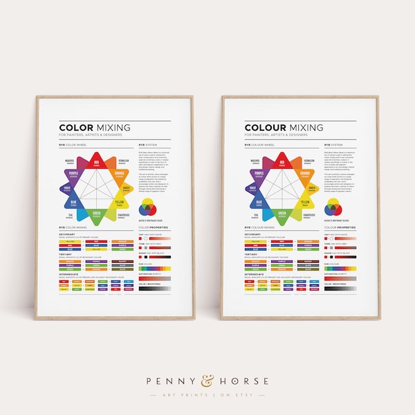Primary Color Print - Etsy