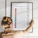 Baritone Ukulele Chords Poster: Color-coded Fretboard (digital Download ...