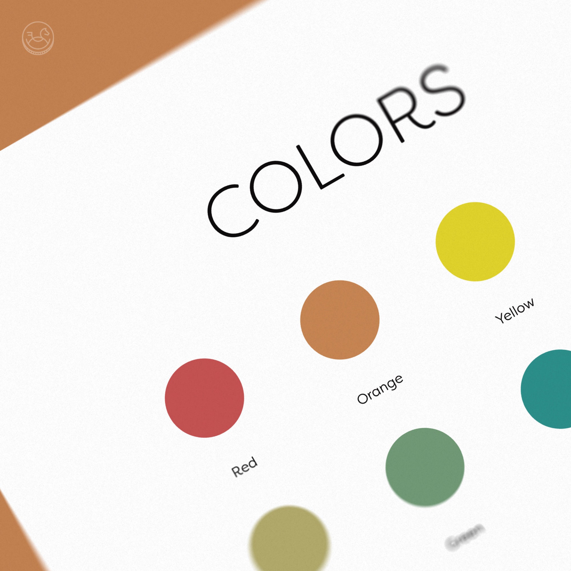 Shapes & Colors Posters Educational Wall Art Set Colorful - Etsy