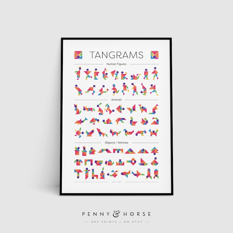 Tangram Puzzle - Etsy
