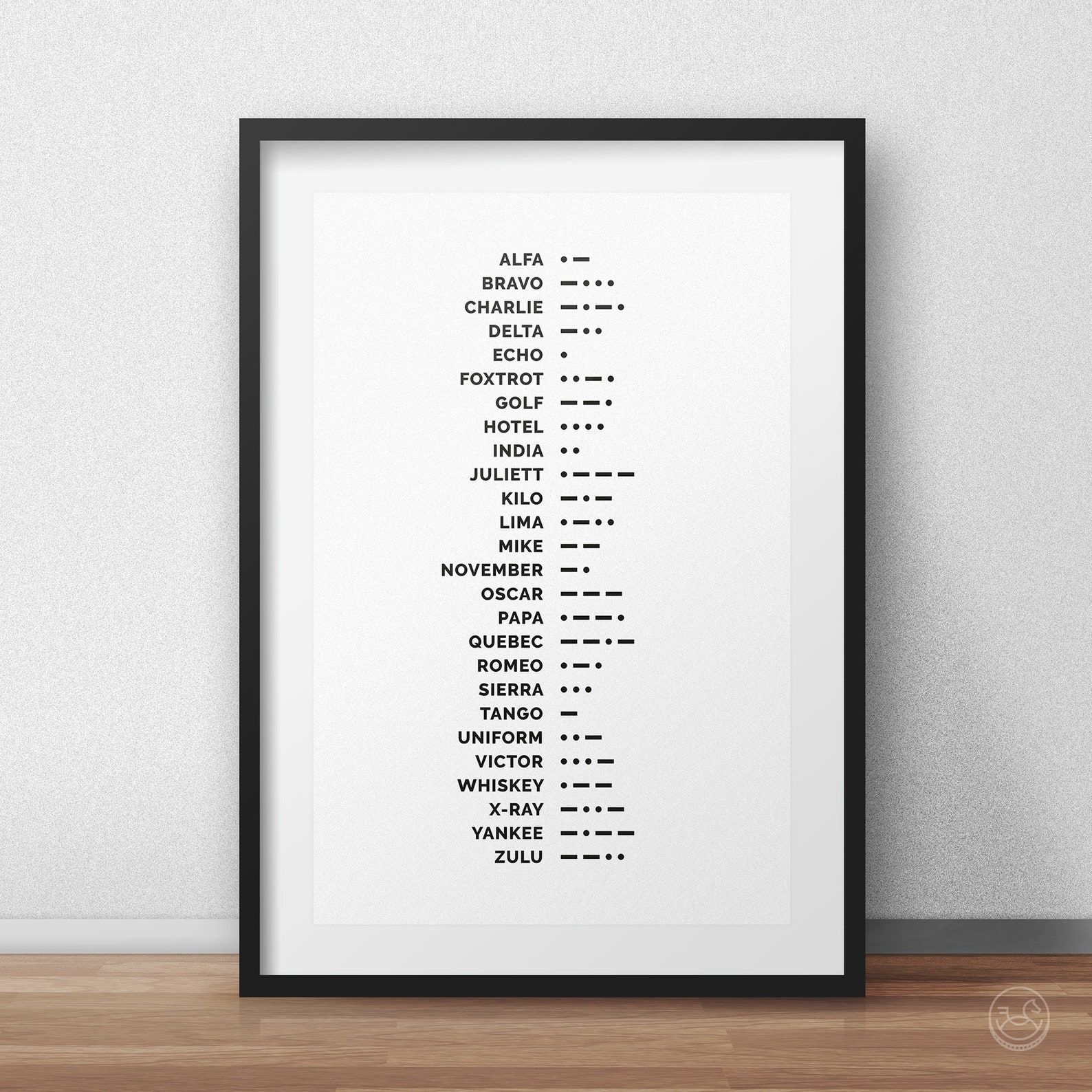 Phonetic Alphabet & Morse Code Art Print NATO International - Etsy UK