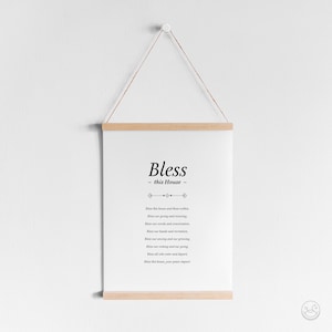 Bless This House Print, Home Blessing Sign, Blessing Poem, Quote Art ...