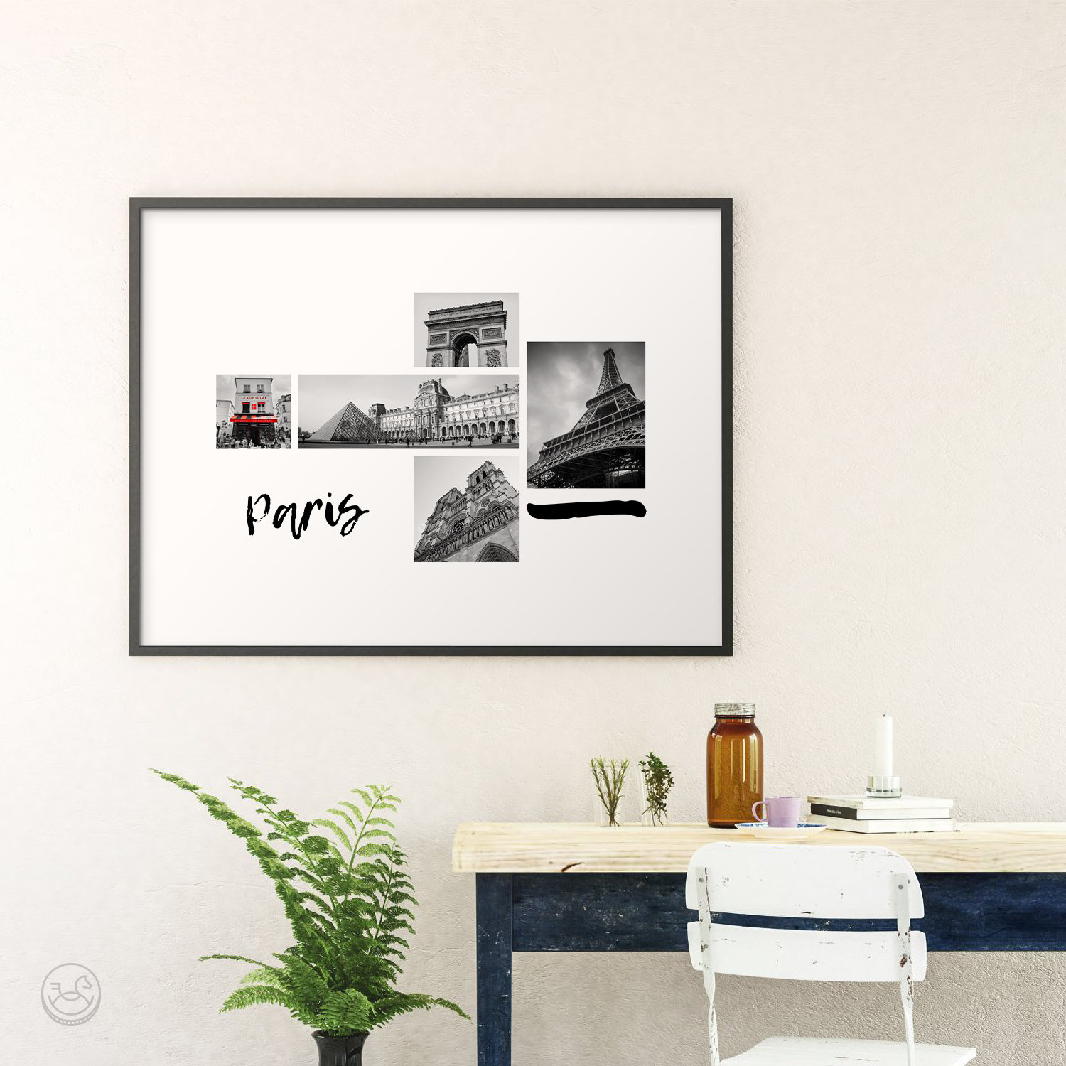 Paris Montage City Print Landscape Printable Wall Art - Etsy UK