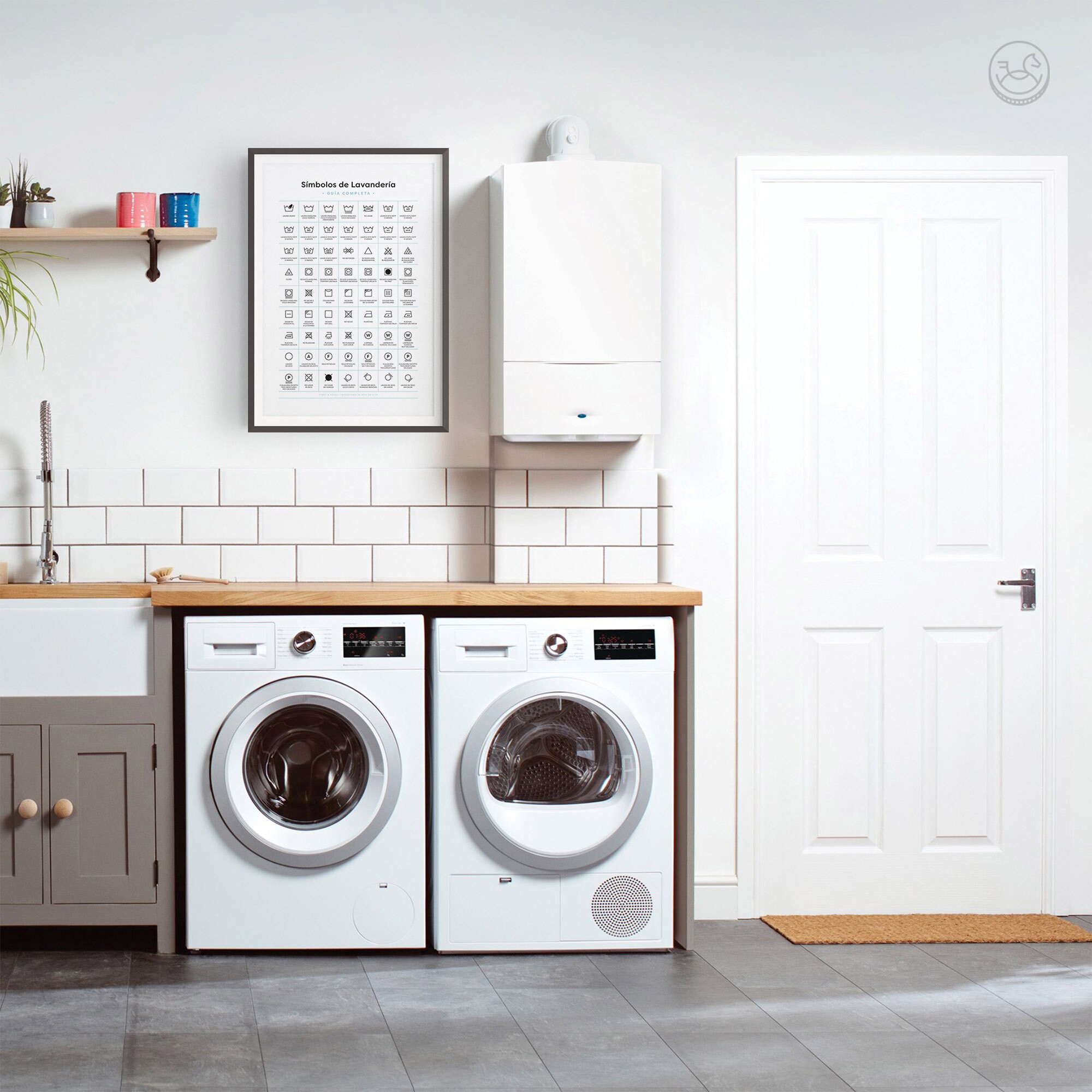 Spanish Laundry Room Complete Symbols Guide Símbolos De - Etsy UK