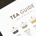 Tea Brewing Guide Art Print, Printable Wall Art, Tea Types, Tea Lover ...