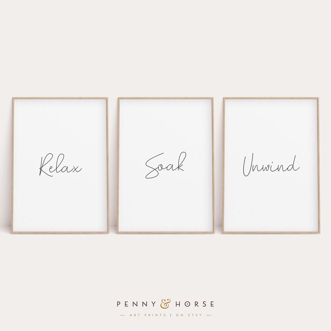 Printable Bathroom Signs Relax Soak Unwind Bathroom Art - Etsy UK