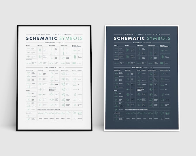 Electronic Symbols Chart 8 X 10 - Etsy Canada
