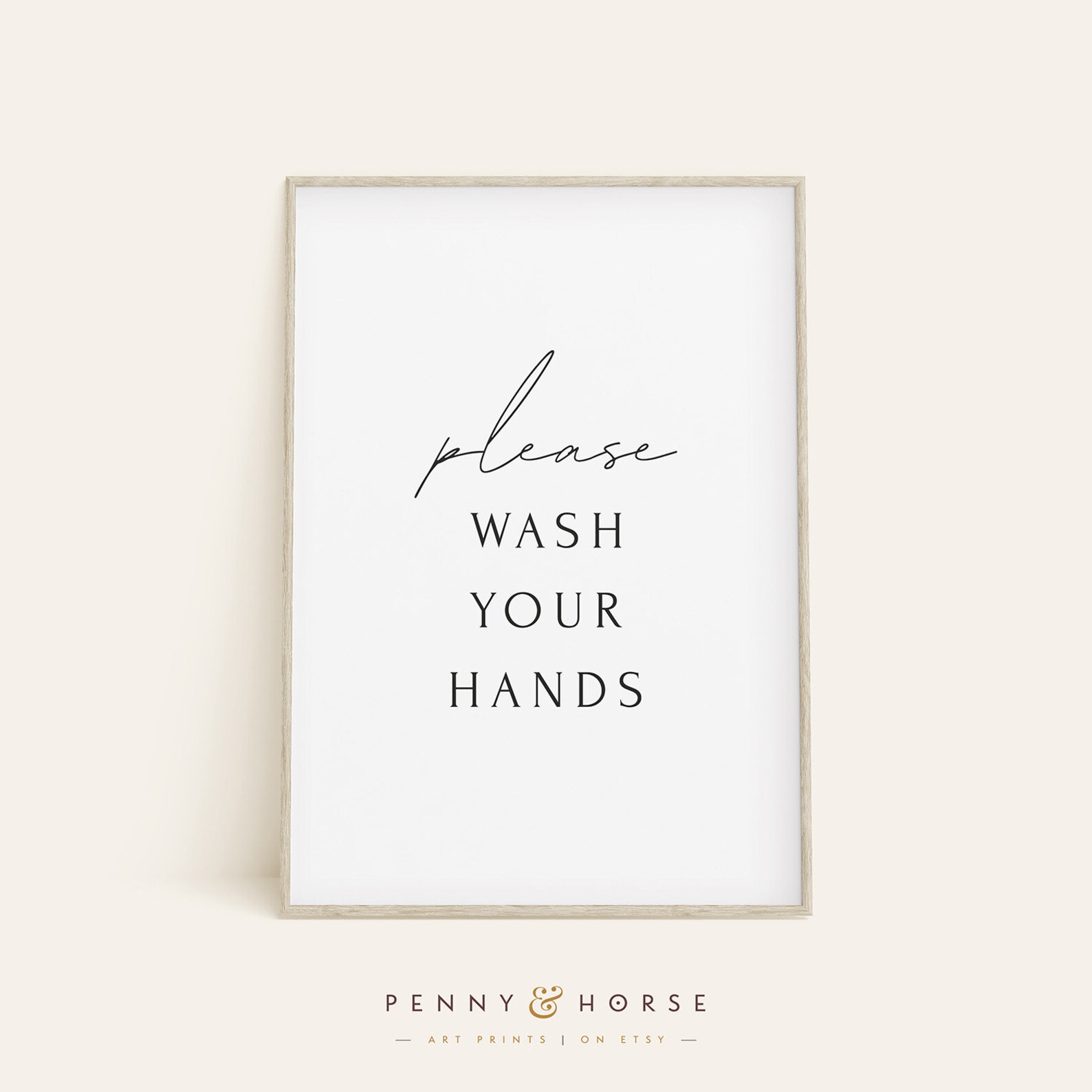 Wash Your Hands Bathroom Print Bathroom Decor Printable | Etsy
