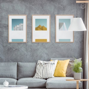 Architecture Print Color Set, Printable Wall Art, Photography, Abstract ...