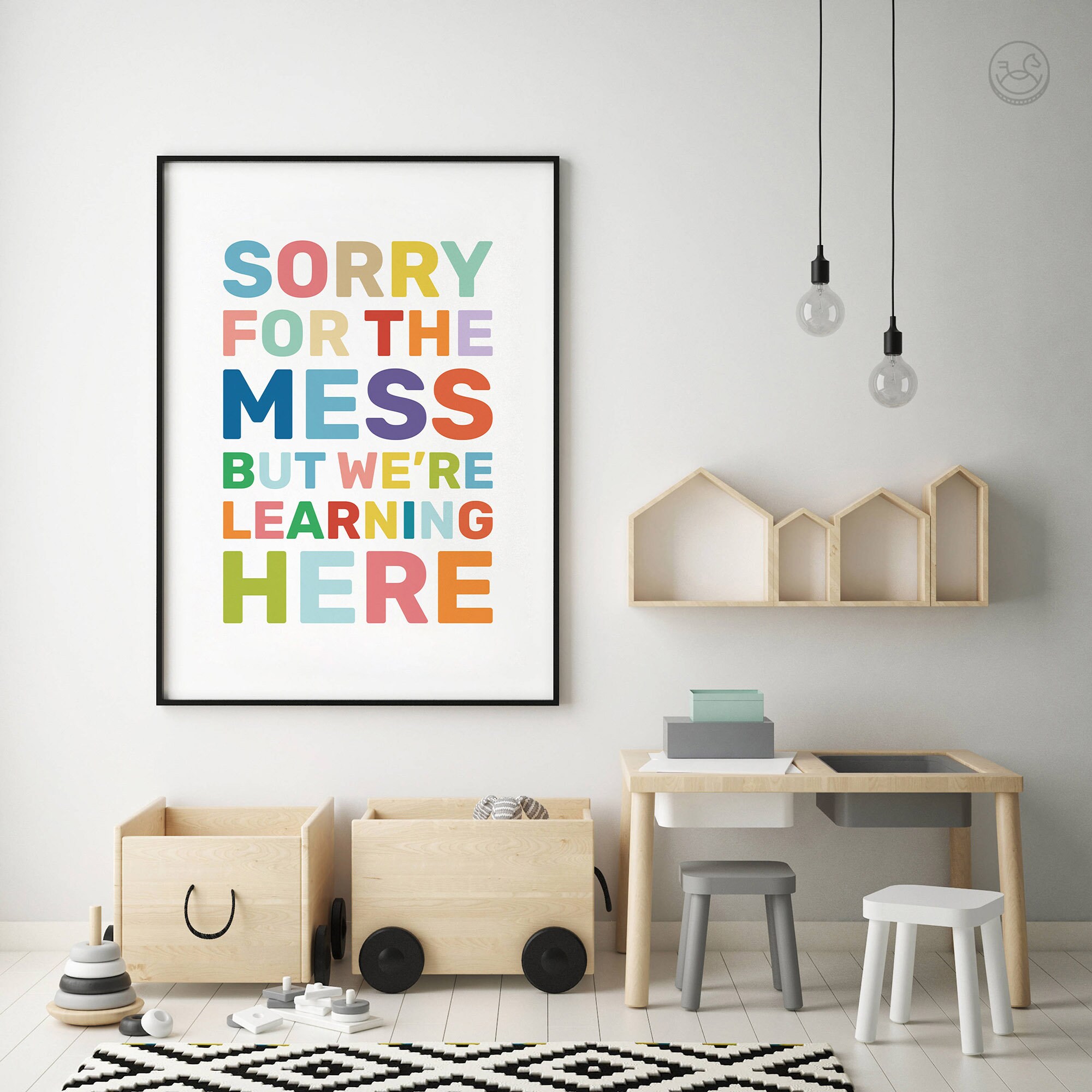 Sorry for the Mess but We're Learning Here Inspirational | Etsy