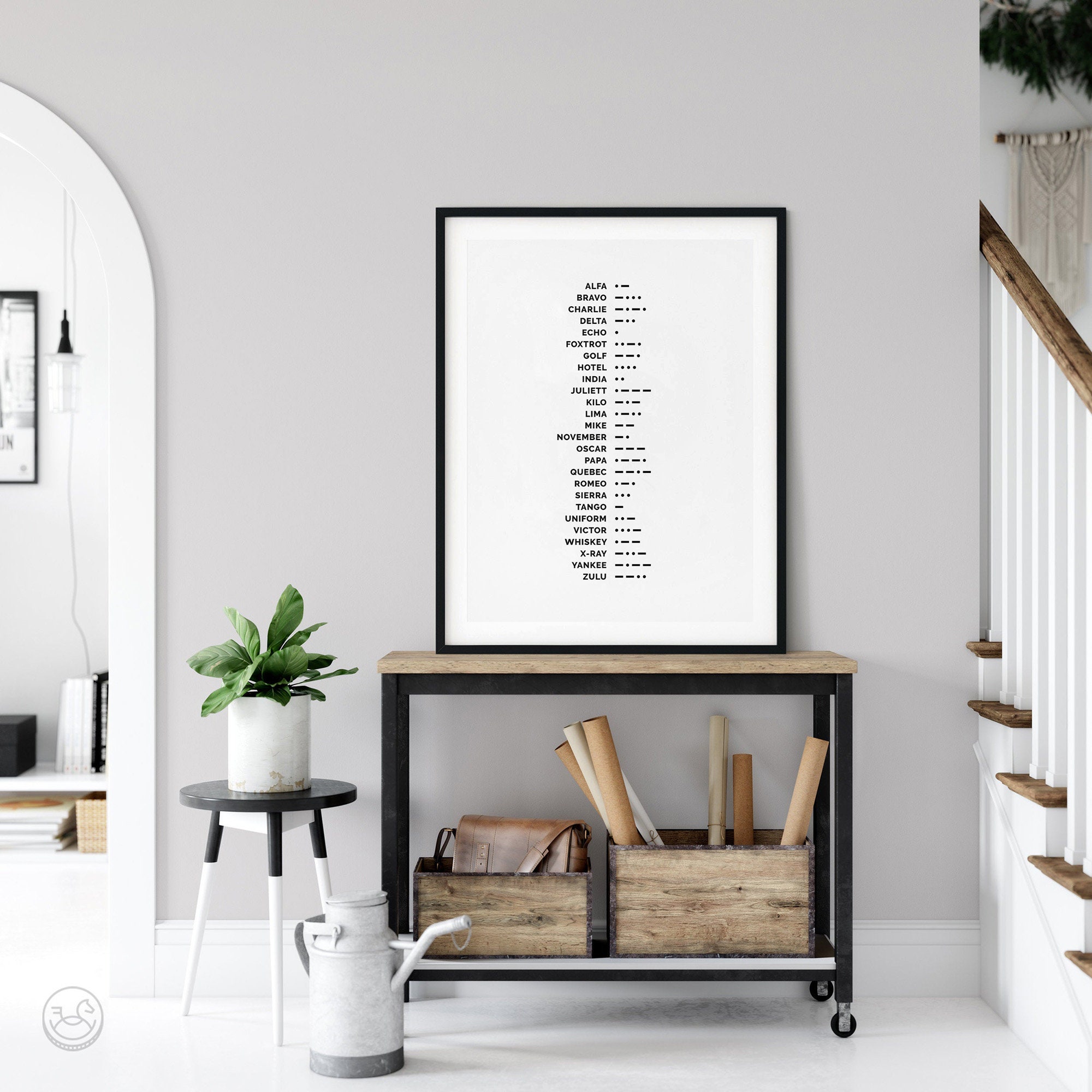 Phonetic Alphabet & Morse Code Art Print NATO International - Etsy
