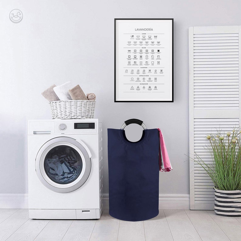 Spanish Laundry Room Symbols Guide Símbolos De Lavandería - Etsy