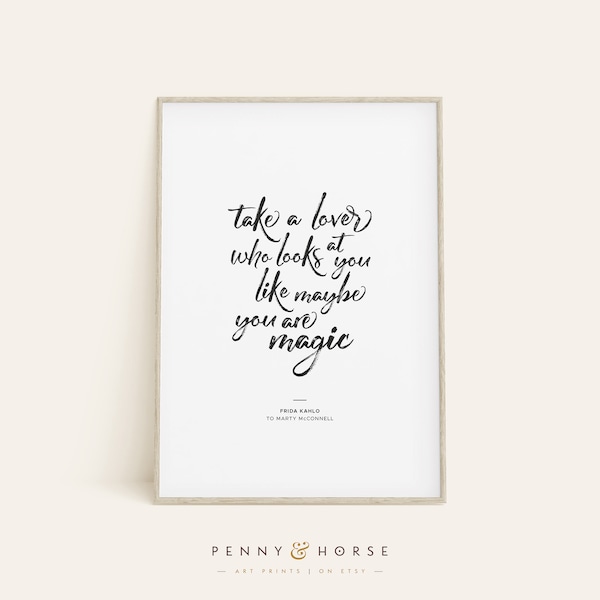 Script Quote Print - Etsy