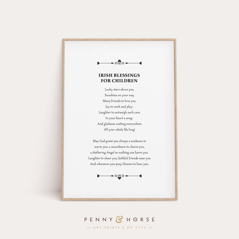 Irish Children’s Blessing - Etsy
