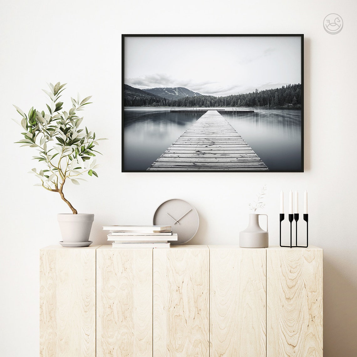 Lake Print, Horizontal Print, Horizontal Wall Art, Lake Wall Art, Lake ...