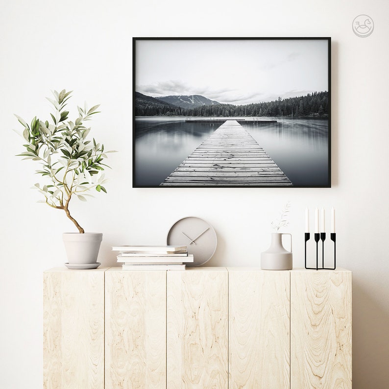 Lake Print, Horizontal Print, Horizontal Wall Art, Lake Wall Art, Lake ...