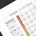 Guitar Extended Chord Chart Poster, Song Key, Chord Structure, Student ...