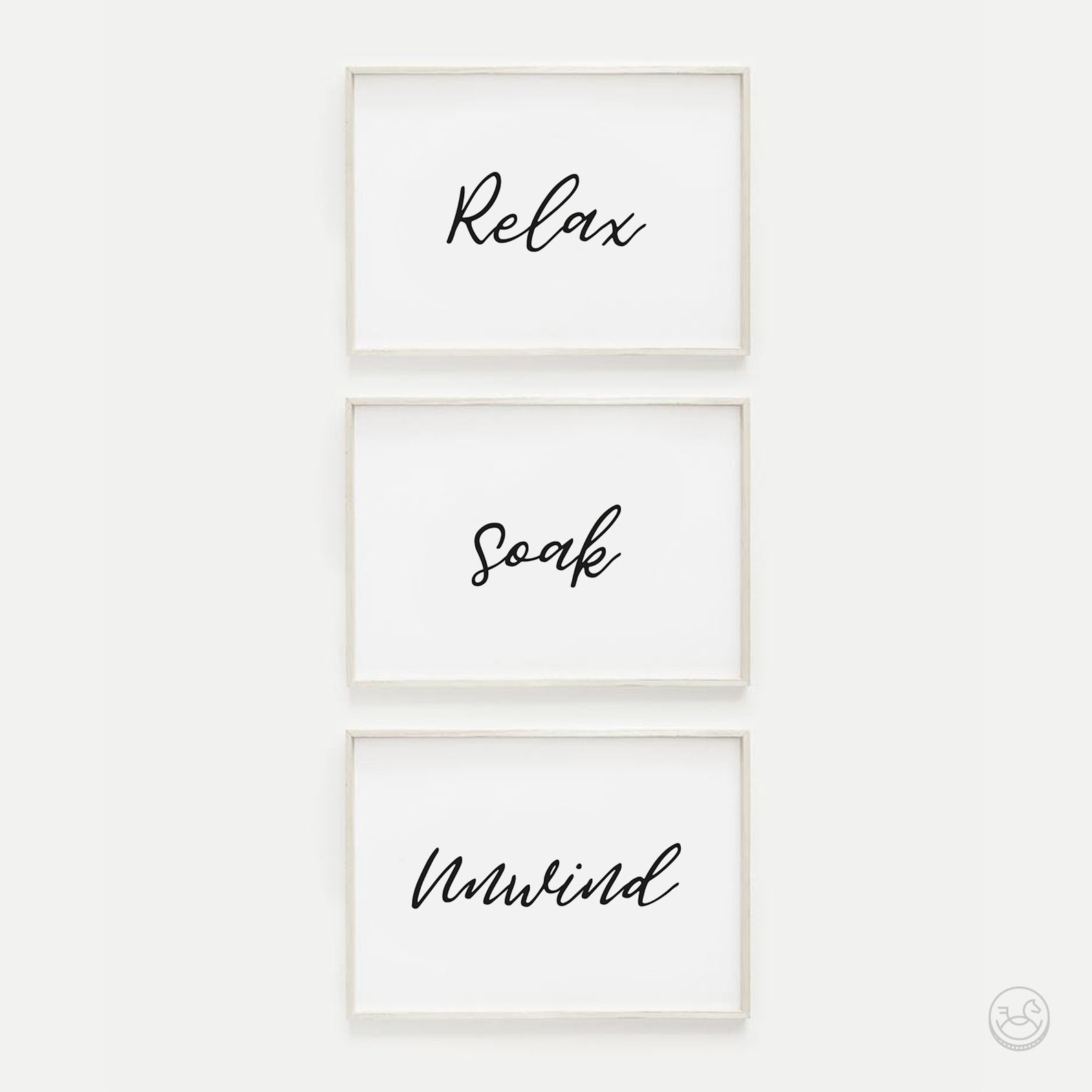 Printable Bathroom Signs Relax Soak Unwind Bathroom Art - Etsy