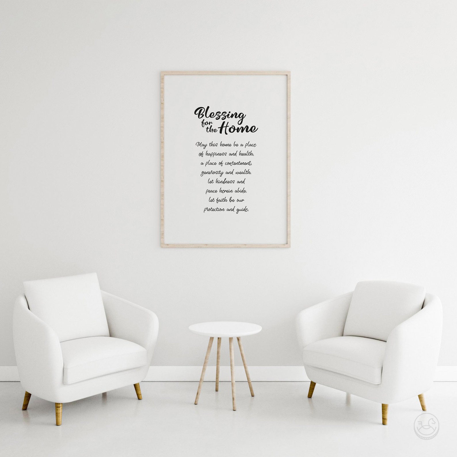 Bless Your Home Script Print New Home Blessing Sign Modern | Etsy
