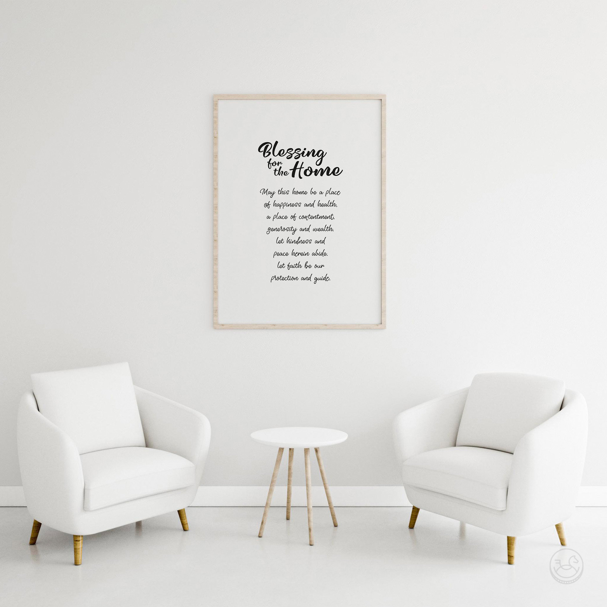 Bless Your Home Script Print, New Home Blessing Sign, Modern Quote Wall ...
