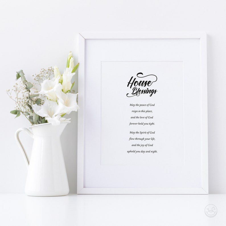 House Blessings Printable Art Home Blessing Print Peace | Etsy