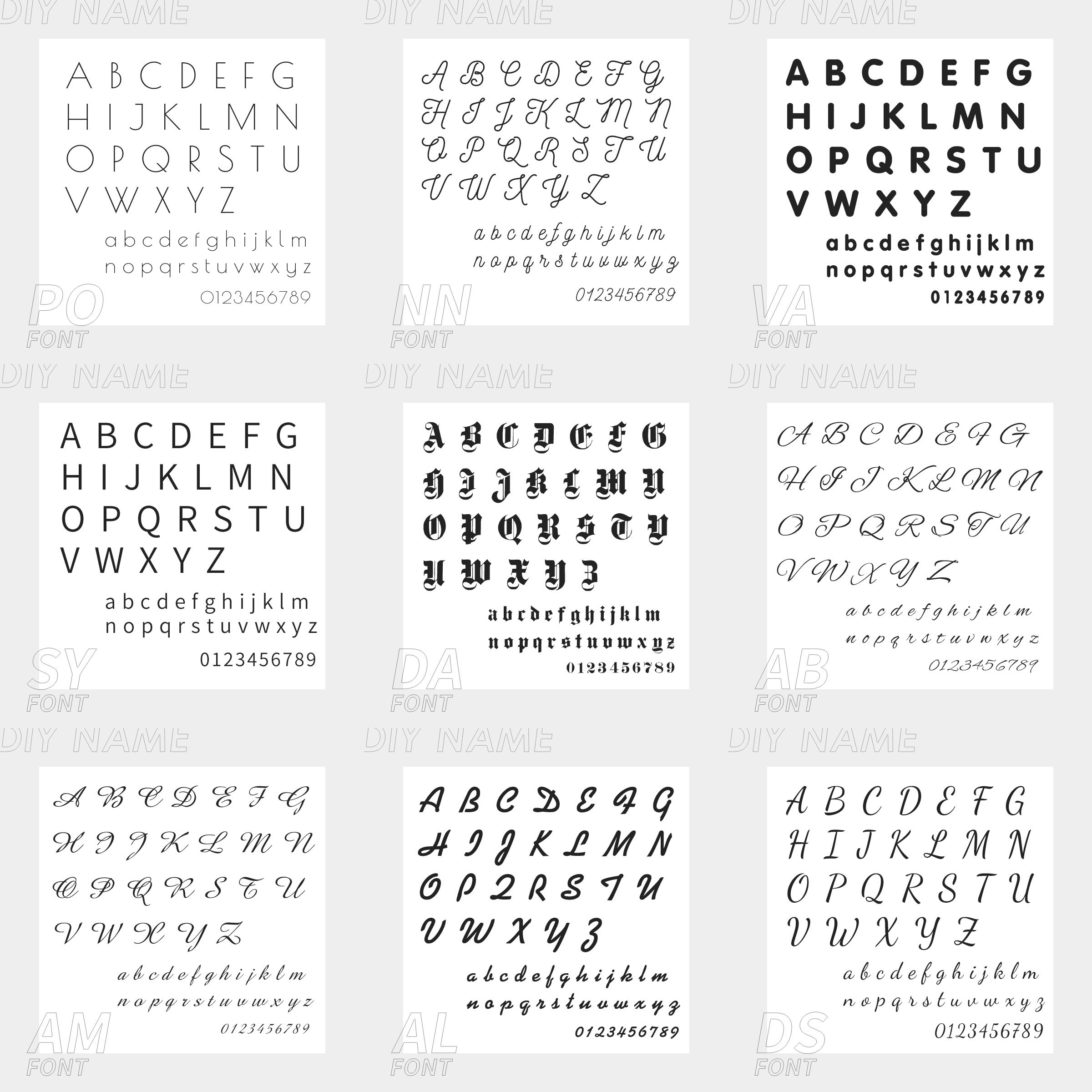 Custom Name Bracelets in Script Fonts, Christmas Gift, Personalized ...