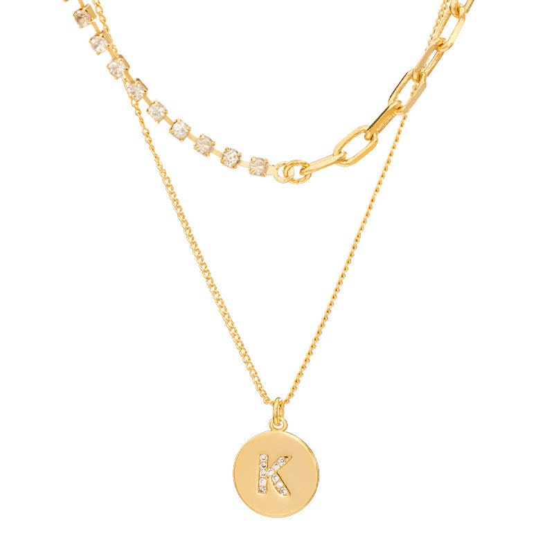 Unique Double Alphabet Locket Design Necklace 18K Gold - Etsy