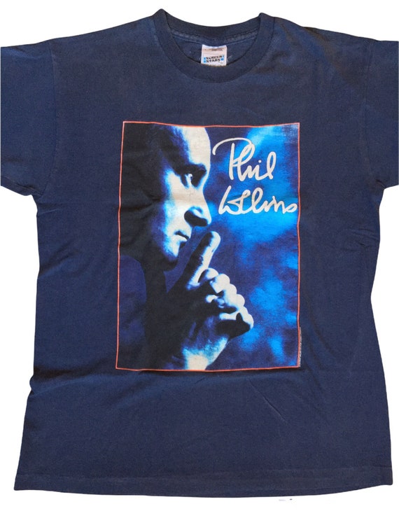 Vintage mid 90s Phil Collins Shirt rare tour - Gem