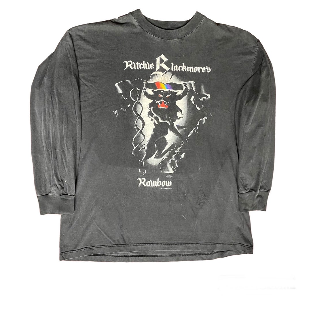 Vintage Ritchie Blackmore Rainbow 90s Shirt Tour Longsleeves - Etsy