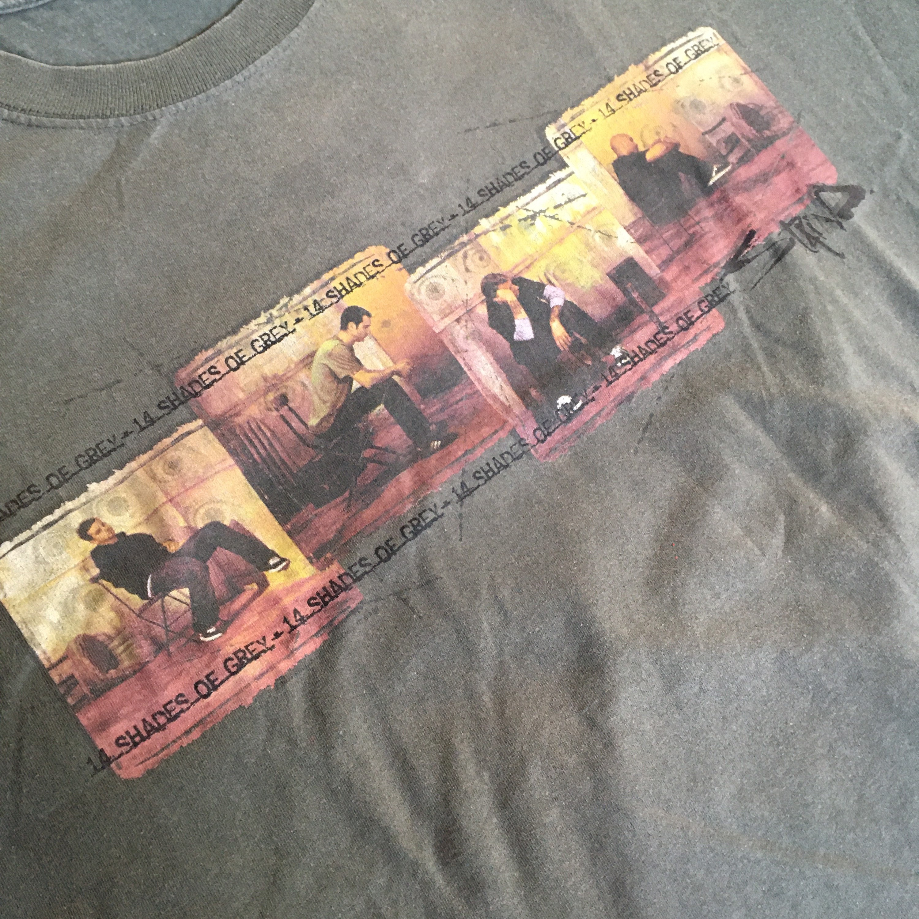 Vintage Early 00s Staind Shirt 14 Shades of Grey - Etsy UK