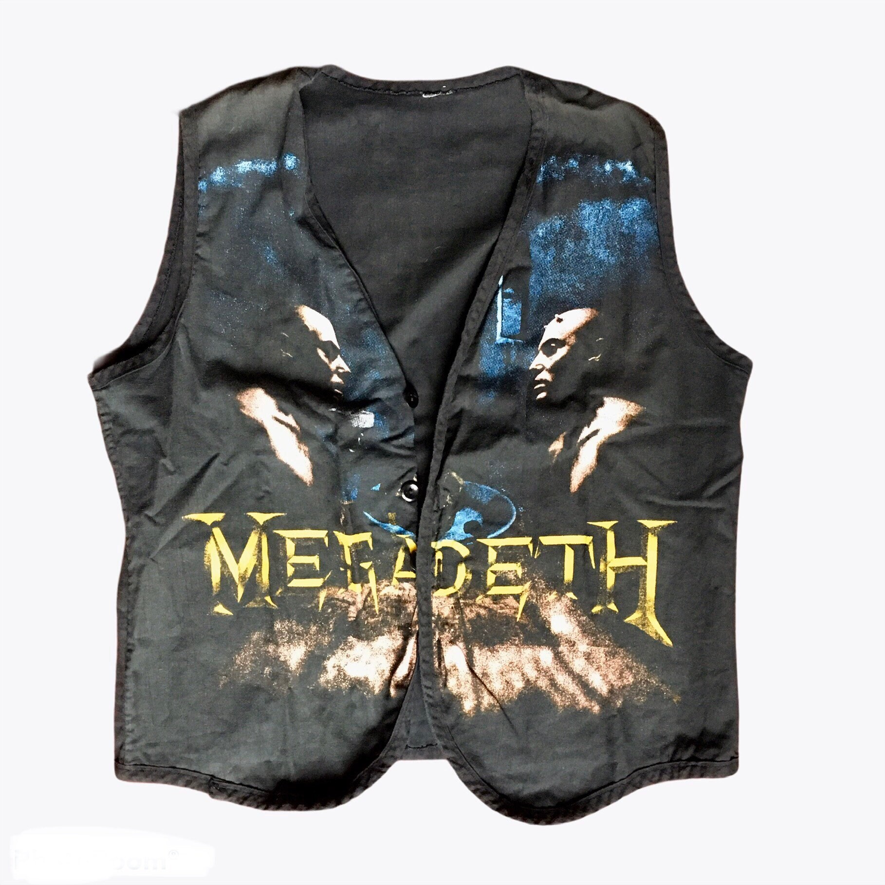 Vintage 90s Megadeth Waistcoat Vest - Etsy
