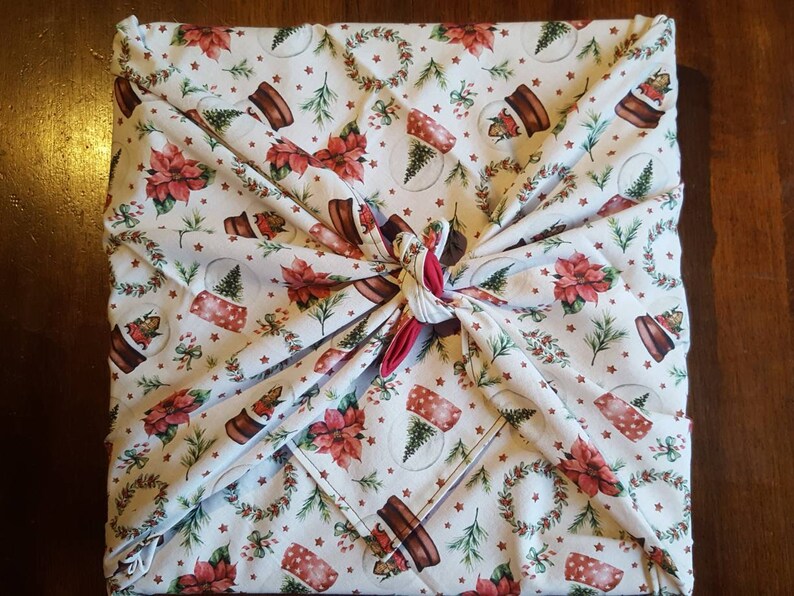 Furoshiki réversible emballage cadeau en tissus réutilisable - Etsy France