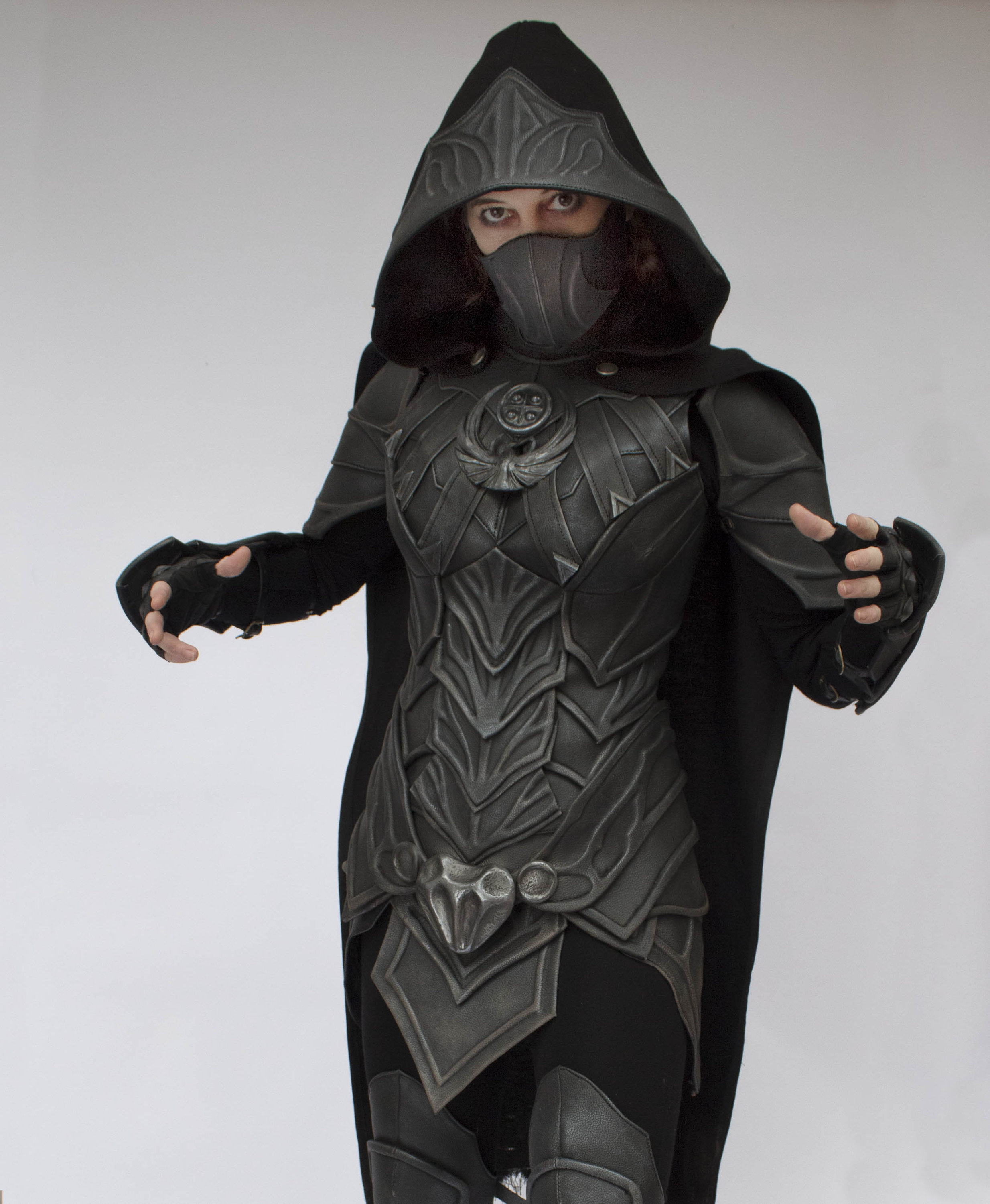 Half Payment Female Nightingale Skyrim Armor Cosplay Etsy