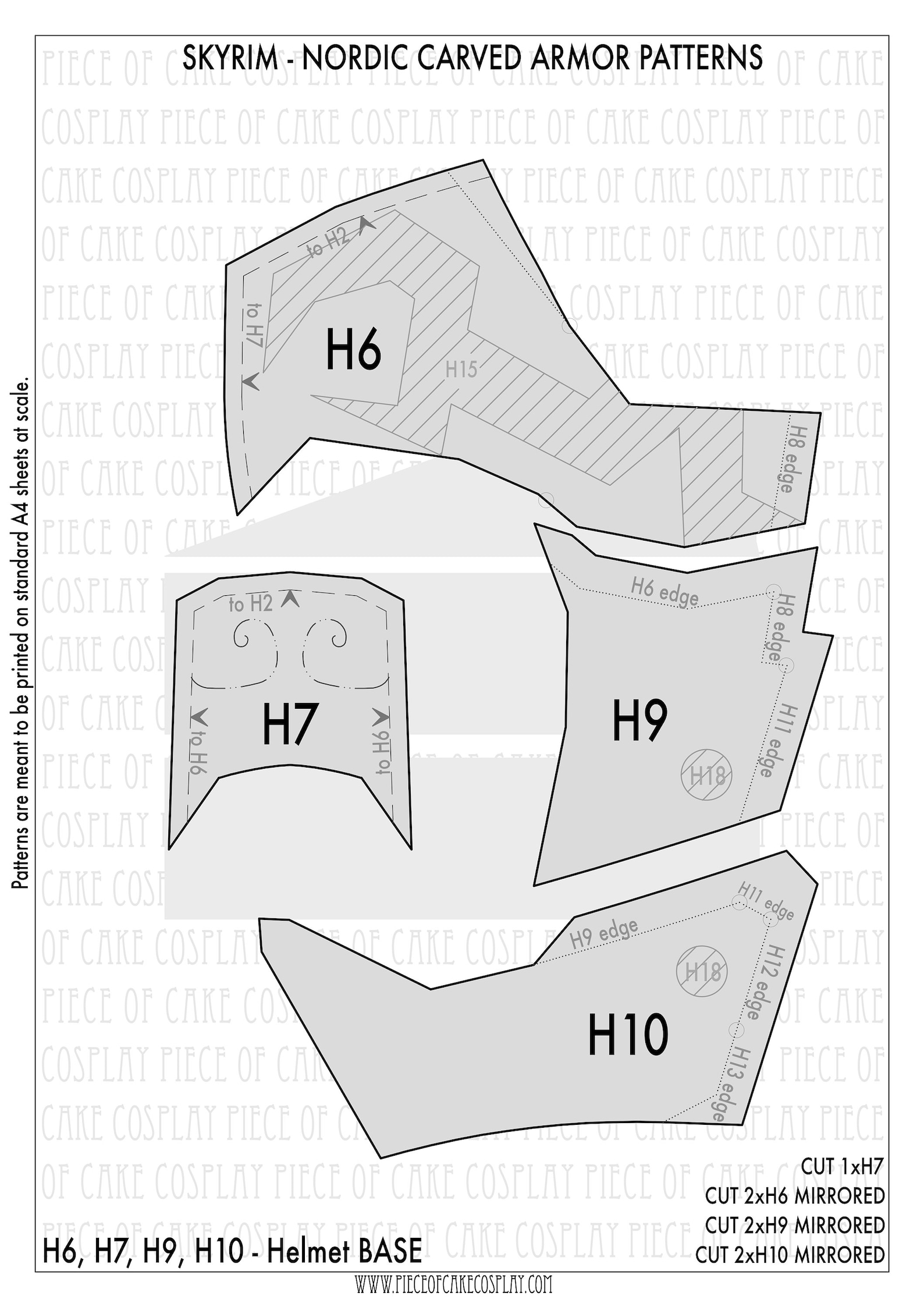 Nordic Carved Armor From Skyrim PATTERN TUTORIAL Cosplay - Etsy