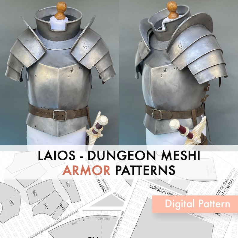 Laios ARMOR From Dungeon Meshi - PATTERN Cosplay Foam Armor - Etsy
