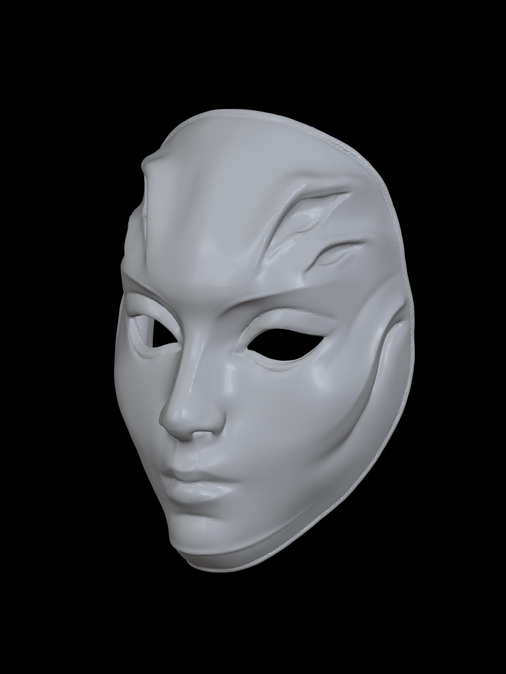 Elise Black Rose Mask STL File | League of Legends Inspired 3D Print ...